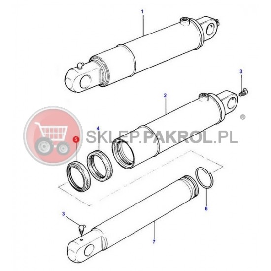 Uszczelniacz siłownika podnośnika Massey Ferguson 3900127M1