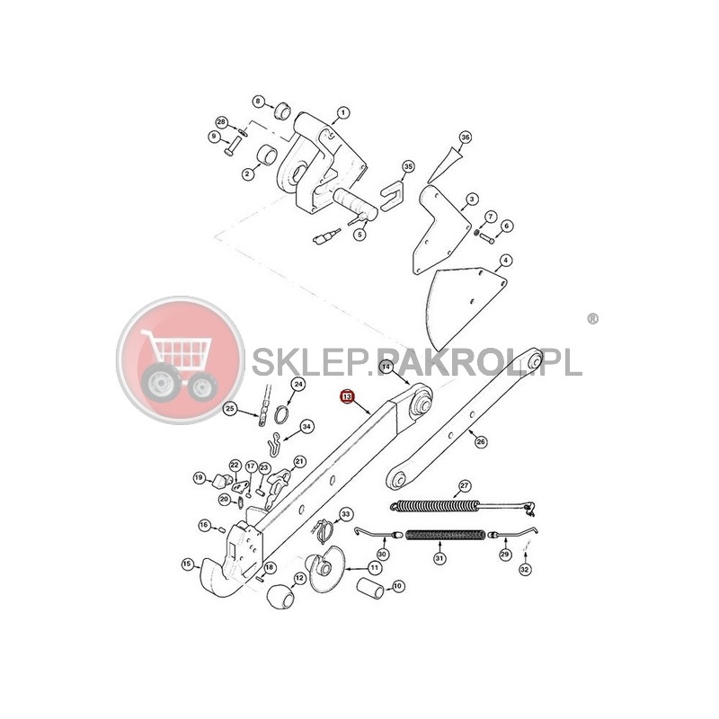 Belka TUZ III kat. (prawa) 416500A1